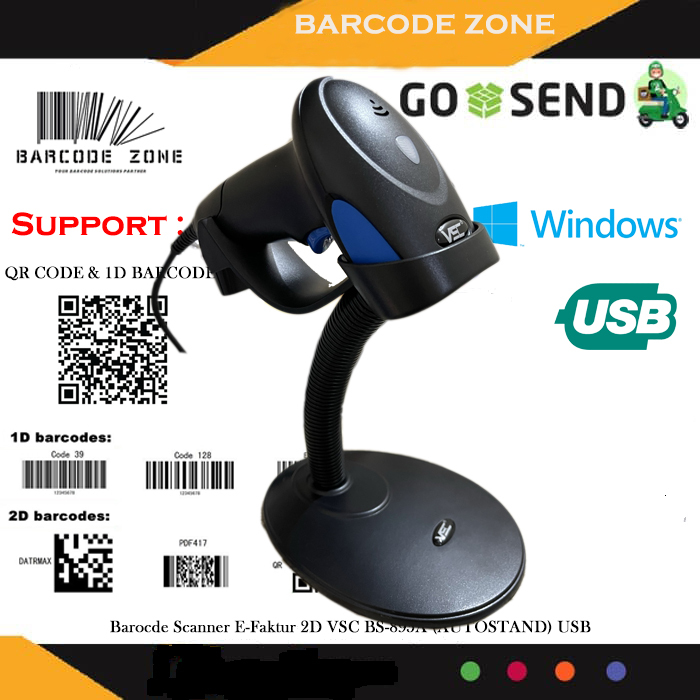 Jual BARCODE SCANNER AUTO SENSE / STAND 2D VSC 2000 - USB (QR Code ...