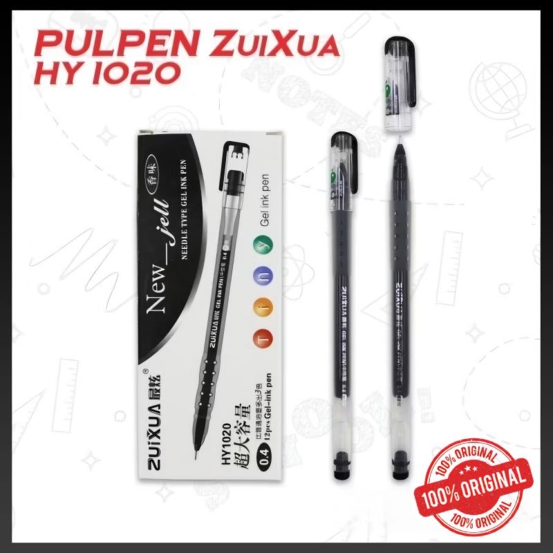 Jual Bolpoin Apel Pen Gel Zuixua New Jell 0.4 mm HY1020 (IS1 12 ...