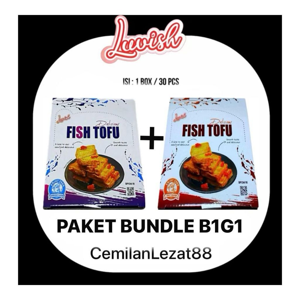 Jual [Luvish] Paket Bundle B1G1 Tofu Ikan Olahan | Fish Tofu With BBQ ...
