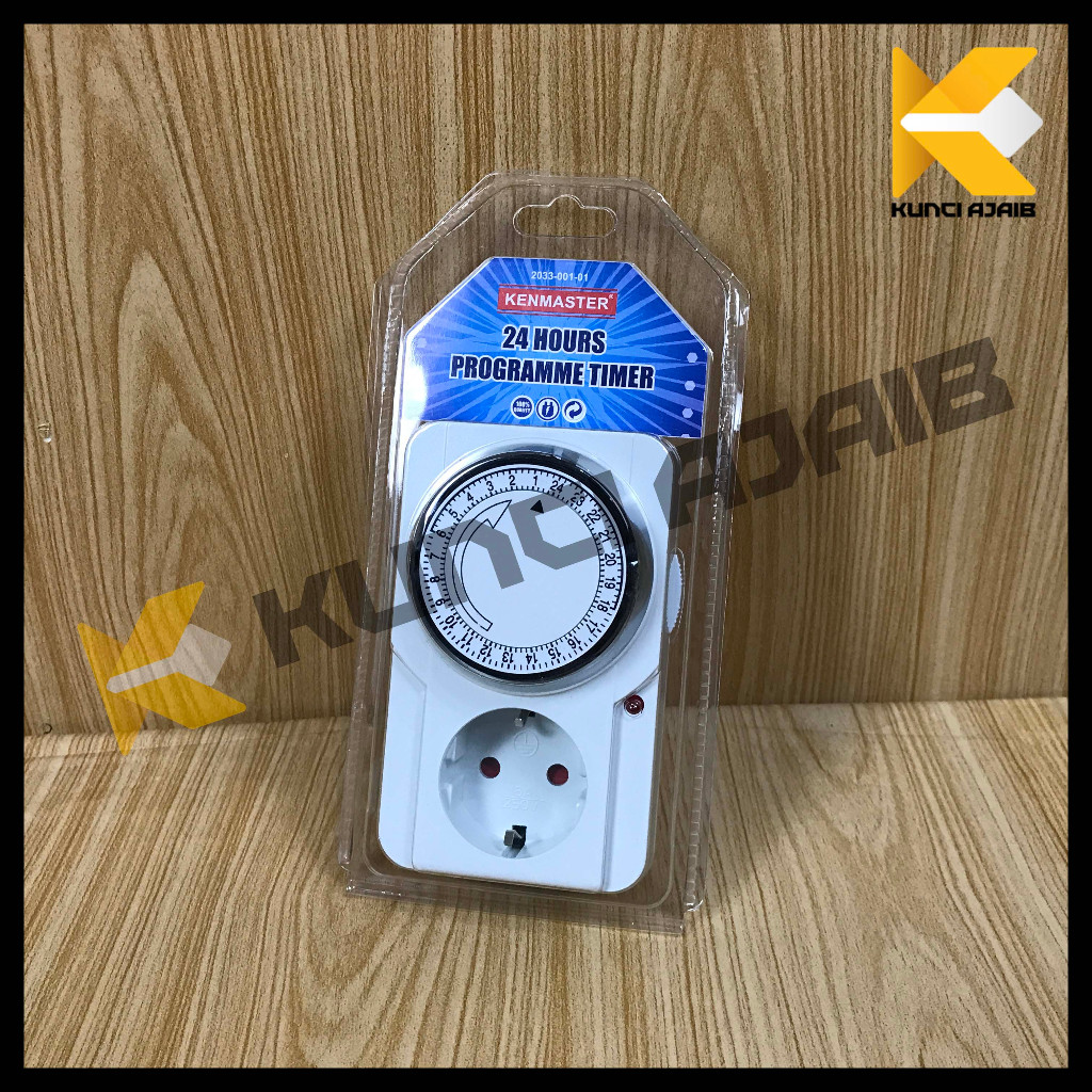 Jual KENMASTER Timer 24 Jam Analog Stop Kontak - Colokan Listrik SNI ...
