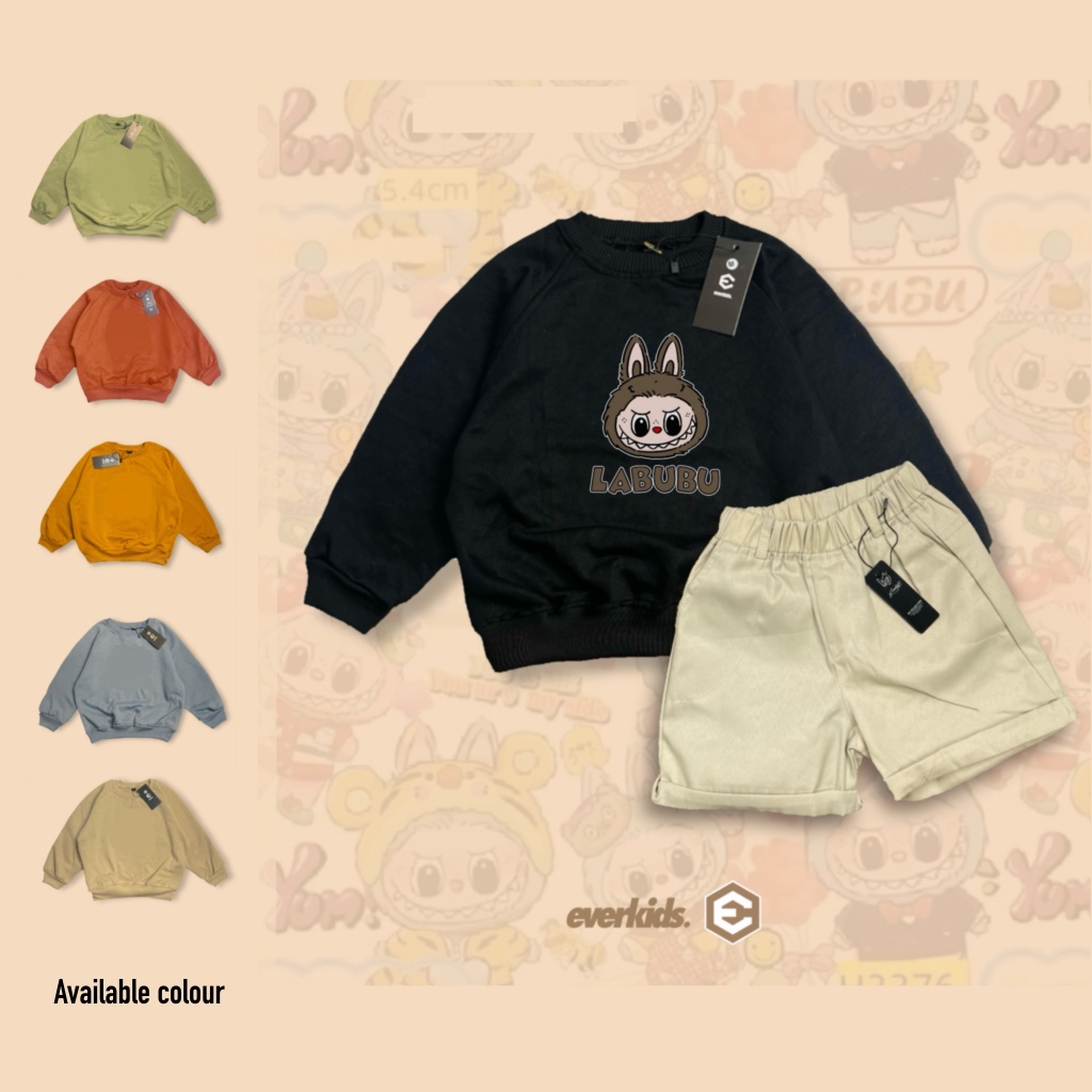 Jual EVERKIDS Setelan Sweater Anak Crewneck 1-6 tahun / Sweater anak ...