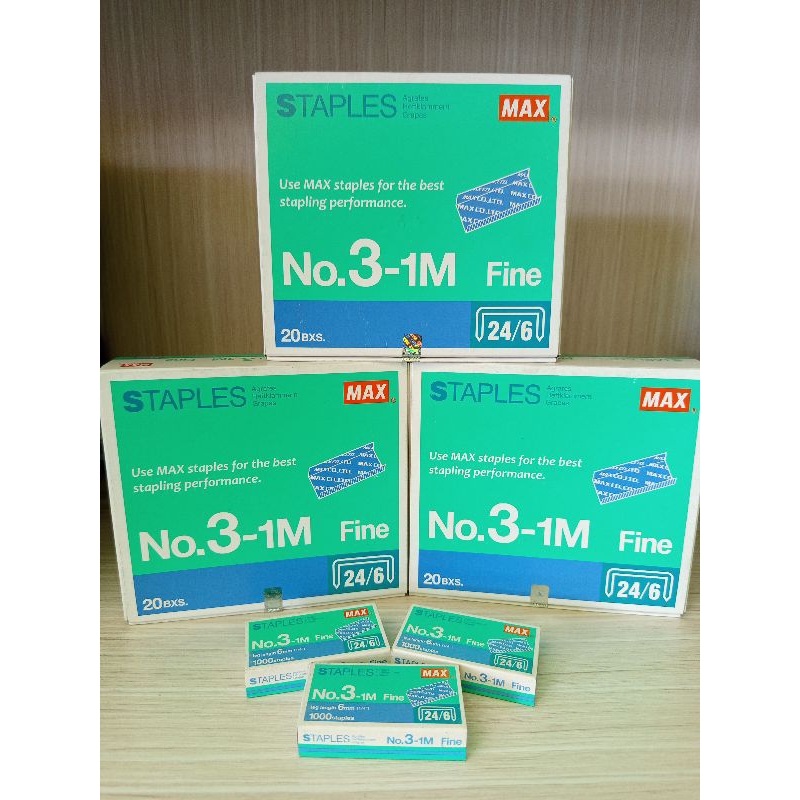 Jual ISI STAPLER / STAPLES MAX No.3 | Shopee Indonesia