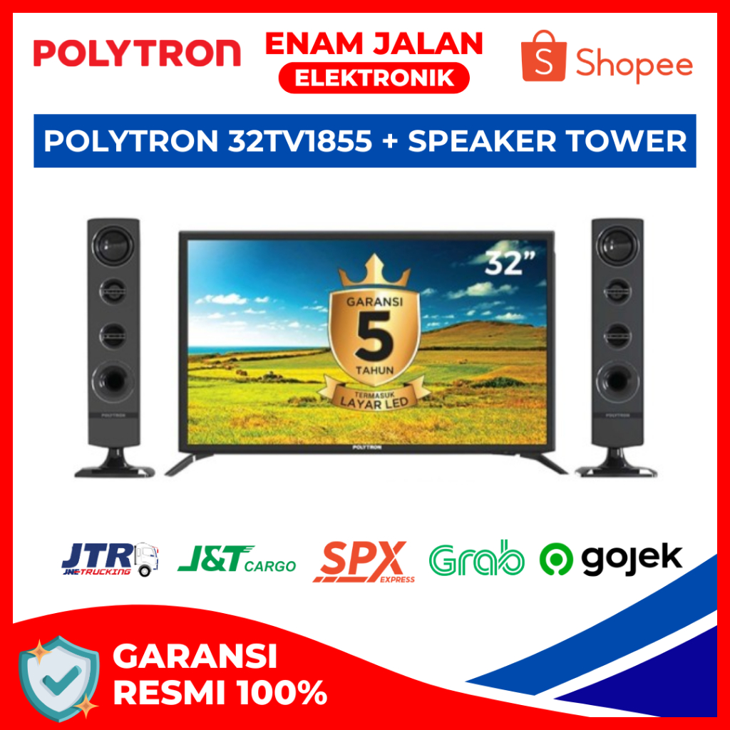 Jual POLYTRON Cinemax Digital LED TV 32 inch Smart TV Android PLD - 32TV1855 + Sound Tower ...