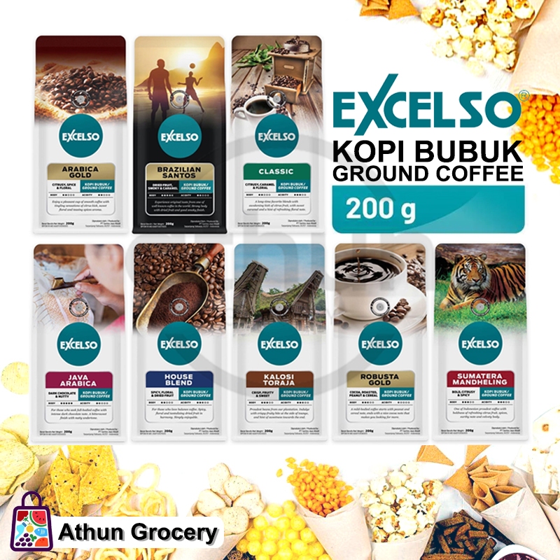 Jual Excelso Kopi Bubuk / Ground Coffee Kemasan 200g | Shopee Indonesia