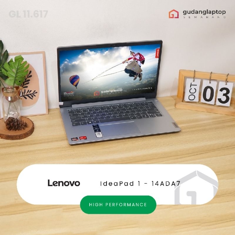 Jual LENOVO IdeaPad 1 - 14ADA7 AMD Ryzen 3-3250U 4/256 14 inch HD | GL11617 | Shopee Indonesia
