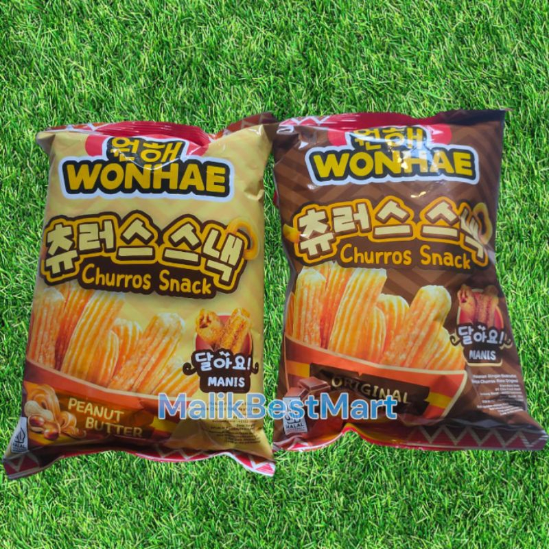Jual WONHAE Churros Snack Peanuts Butter | Original Manis 60gr | Shopee ...