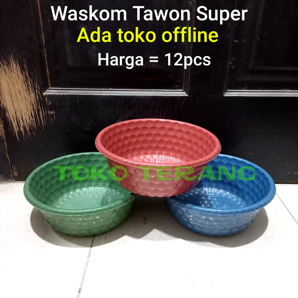 Jual 12 PCS!! Waskom TAWON SUPER /Waskom Plastik/Waskom berkatan ...