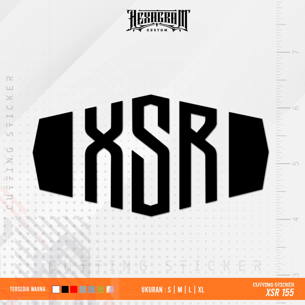 Jual Cutting Sticker Yamaha XSR Logo | Stiker Cutting Logo XSR 155 ...