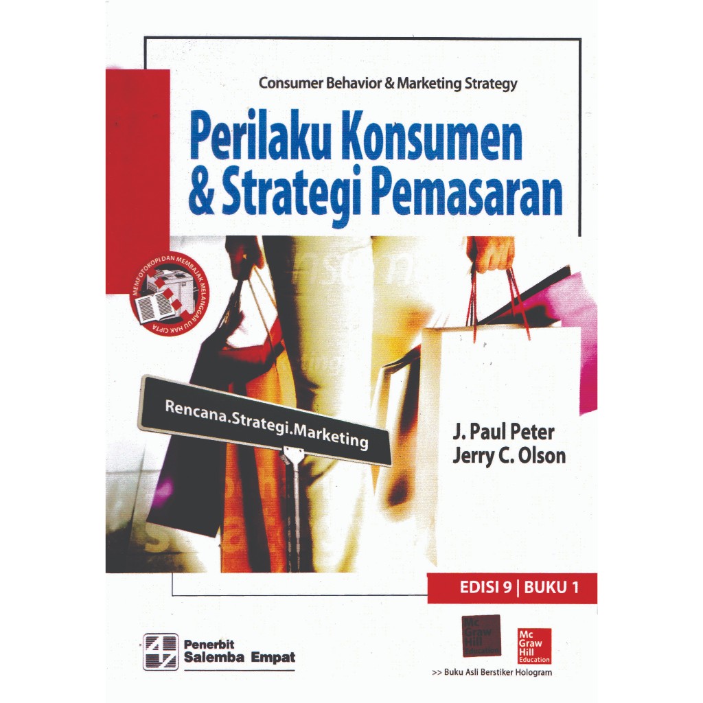 Jual PERILAKU KONSUMEN DAN STRATEGI PEMASARAN EDISI 9 BUKU 1 by Paul P. | Shopee Indonesia