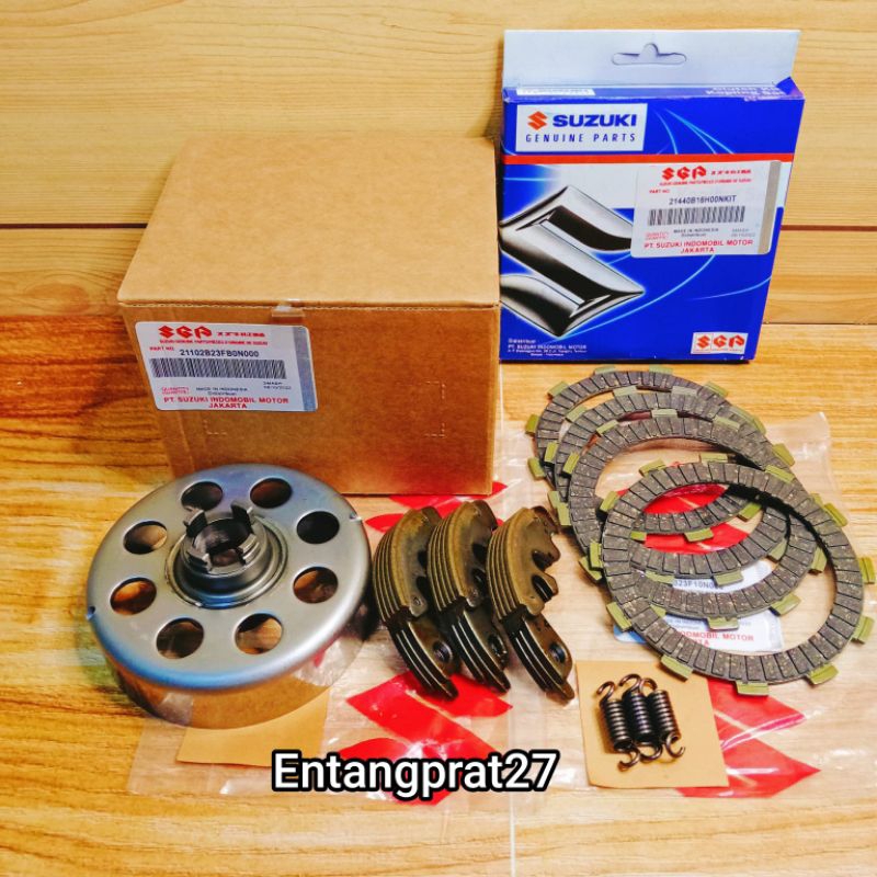 Jual Paket Mangkok kopling ganda + Kampas ganda + plat kopling Suzuki Smash lama/Smash new/Titan ...