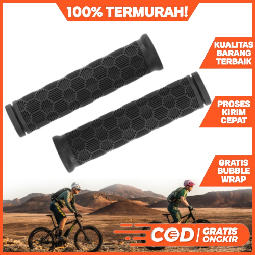 Jual Hand Grip Sepeda GR5 Handle Grip Hitam Sepeda Lipat Fixie MTB BMX ...