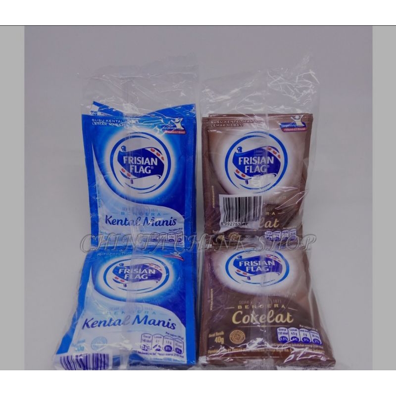 Jual Susu Bendera Sachet-Frisian Flag (1 renceng/ 6 sachet) - Putih ...