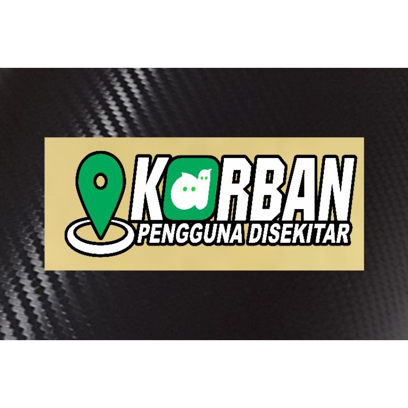 Jual stiker korban pengguna diskitar sticker cutting korban pengguna ...