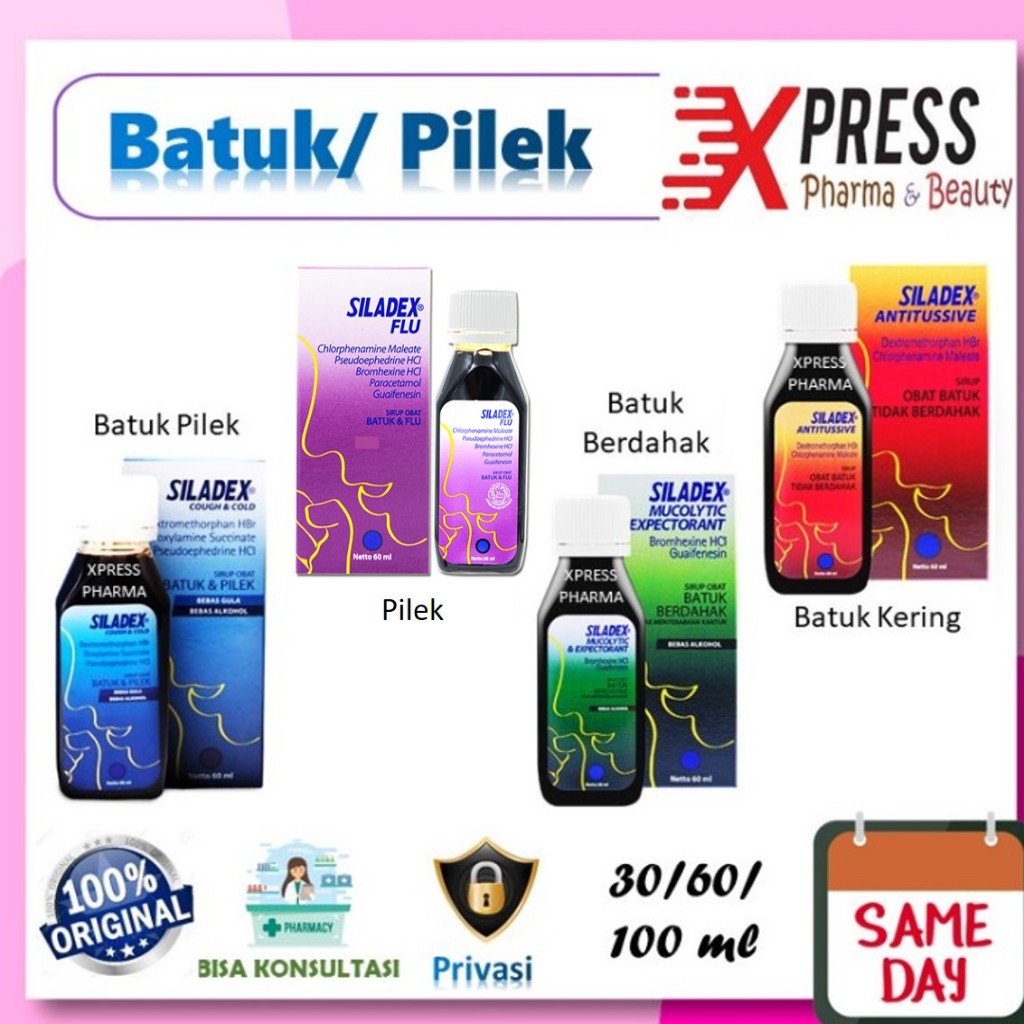 Jual ⚡XPRESS⚡ Siladex Sirup Obat Batuk Pilek Syrup Siladek Siladeks 30 ...