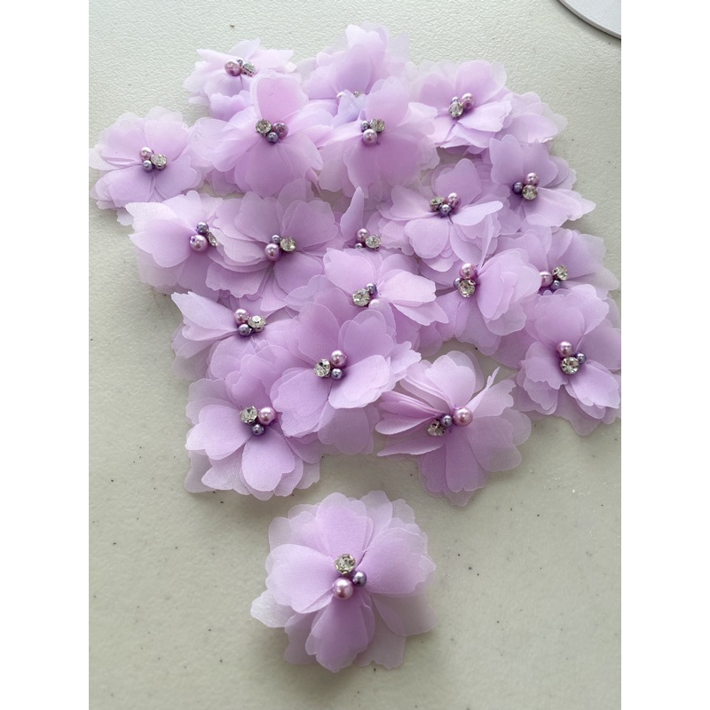 Jual Bunga 3d / Bunga Rangkai ( Ungu, Ungu Taro, Lilac, Dusty Ungu ...
