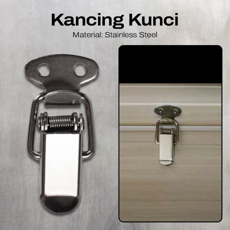 Jual Klem Kancing Kunci Peti Koper Box Mini Serbaguna Spring Clamp ...