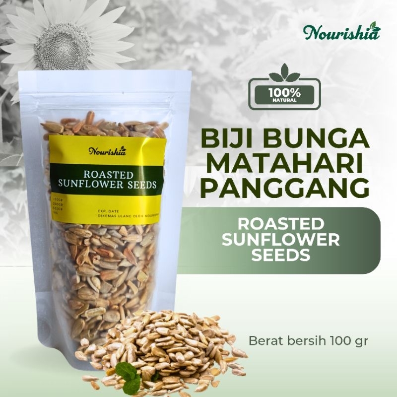 Jual Biji bunga matahari panggang 100gr / roasted sunflower seeds 100gr ...