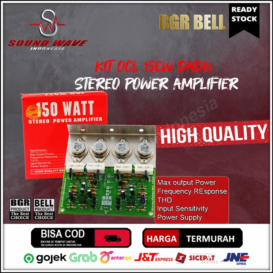 Jual KIT OCL 150W DADU STEREO POWER AMPLIFIER | Shopee Indonesia