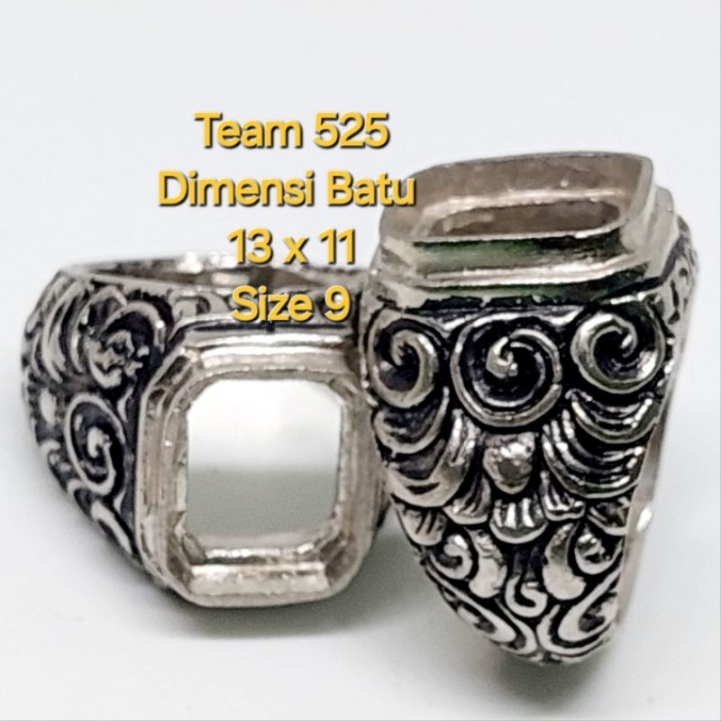 Jual Ring emban alpaka super 13 x 11 model tanam kotak ukir bali ...