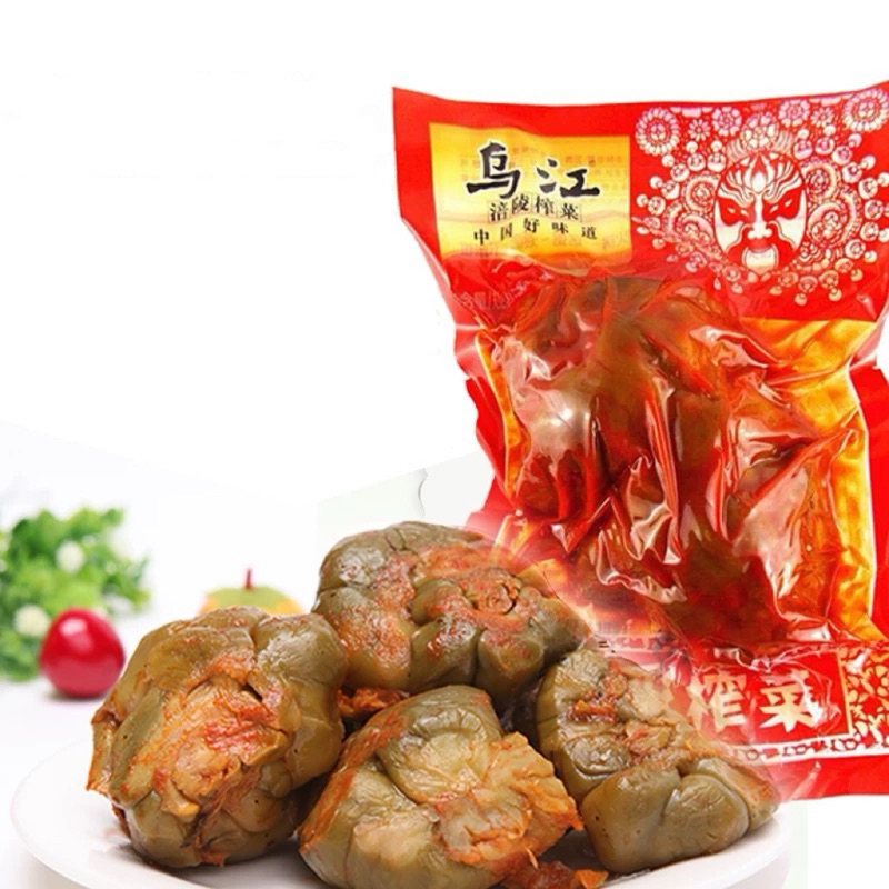 Jual Acar zha cai Tou 300g 榨菜头 kepala mustrad sawi utuh | Shopee Indonesia