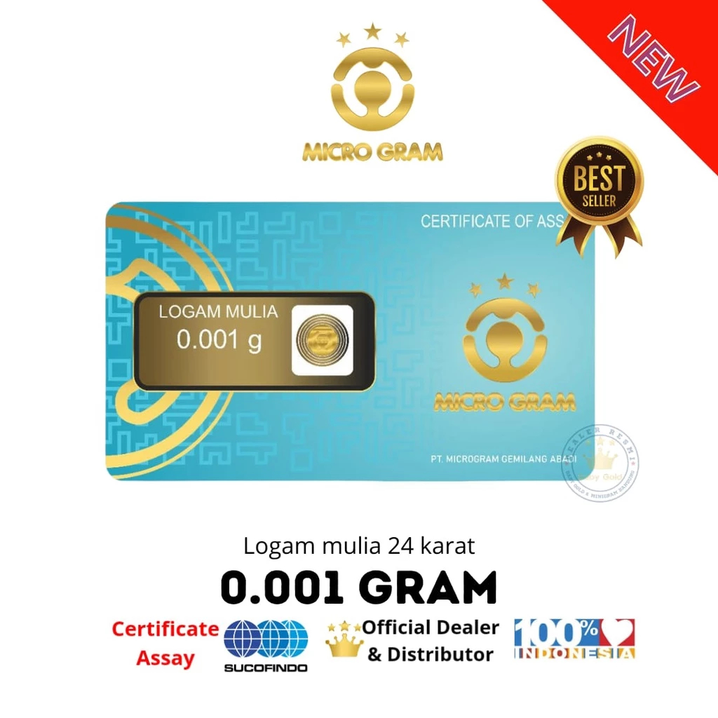 Jual Logam Mulia Micro gram 0.001 g | Shopee Indonesia