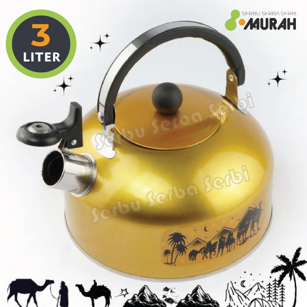Jual SERBU MURAH - Teko Arab Ukuran 3 Liter / Teko Emas / Teko Teh Arab ...