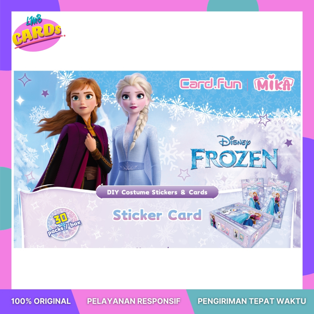 Jual [Card Fun] Kartu Koleksi Frozen DIY Fun Edition Premium- (Isi 5 ...