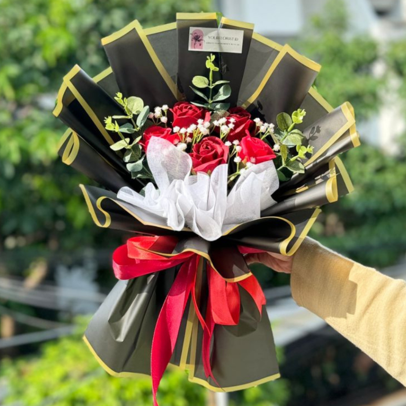 Jual PETITE BLOOMS ROSES BOUQUET - Buket Bunga Mawar Sabun 5 Tangkai ...