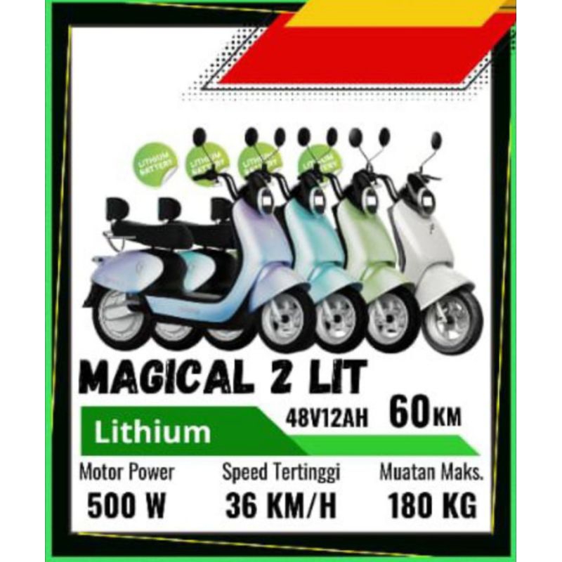 Jual Sepeda Listrik OFERO MAGICAL 2 LITHIUM 500 Watt | Shopee Indonesia