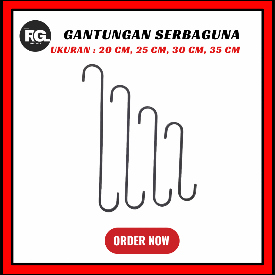 Jual Gantungan Besi hook cantolan besar gantungan S serbaguna | Shopee ...