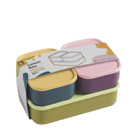 Jual SI - Lunch Box Minio Set American Colour Kekinian Tempat Makan ...