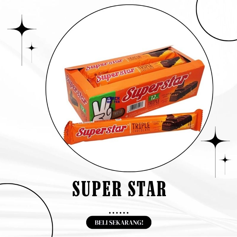 Jual {READY} 1 BOX SUPERSTAR COKLAT ISI 20PCS ECER 1000 | CAMILAN ...