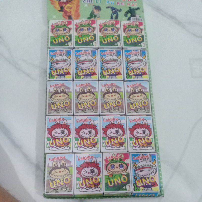 Jual Mainan uno mini seri labubu | Shopee Indonesia