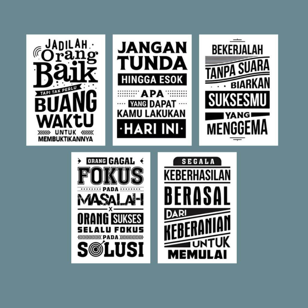 Jual HIASAN DINDING QUOTES / KATA KATA MOTIVASI PAPAN MDF A0022 ...