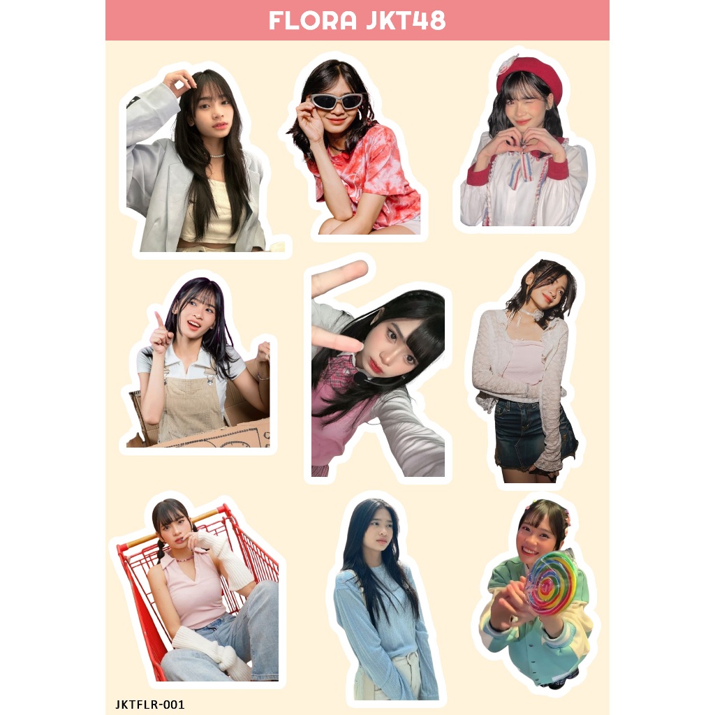 Jual FLORA STIKER JKT 48 I STIKER JKT 48 I JKT 48 NEW ERA I STIKER ...