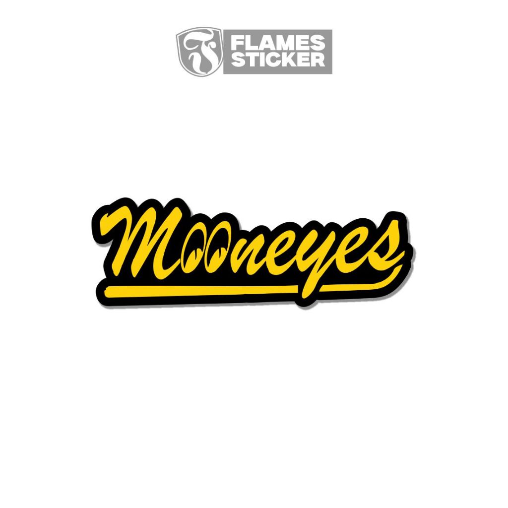 Jual STIKER BRAND LOGO MOONEYES STICKER TULISAN PRINT & CUT VINYL ...