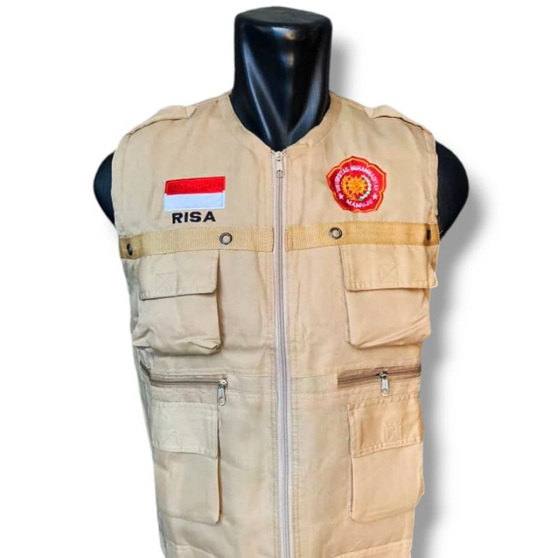 Jual Rompi KKN Cream Ripstok+Logo Dada Dan Belakang | Shopee Indonesia