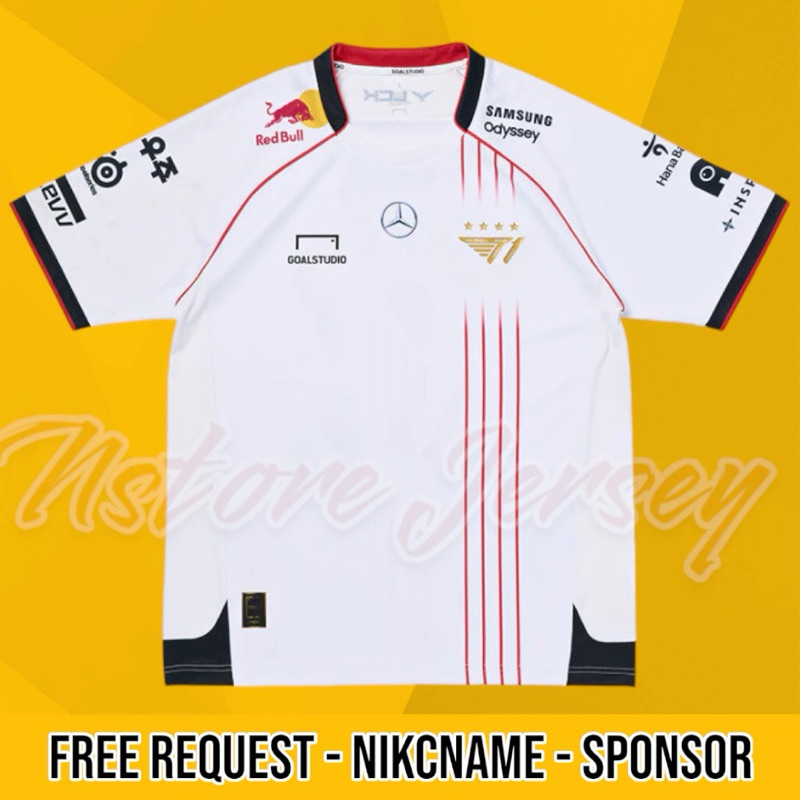 Jual Jersey T1 Worlds Uniform Esport LoL Terbaru 2024 Free Nickname | Shopee Indonesia
