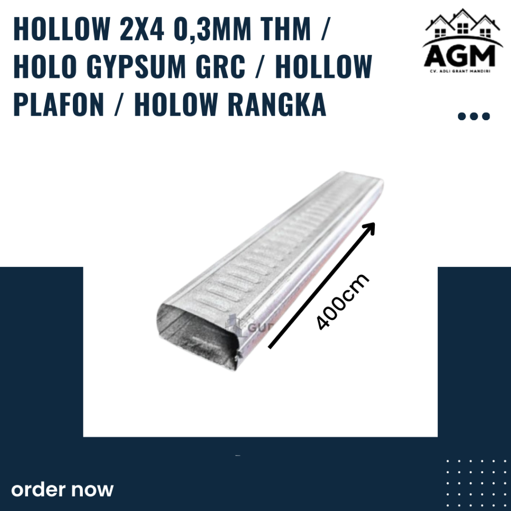 Jual Hollow 2x4 0,3mm THM / Holo Gypsum GRC / Hollow Plafon / Holow Rangka | Shopee Indonesia