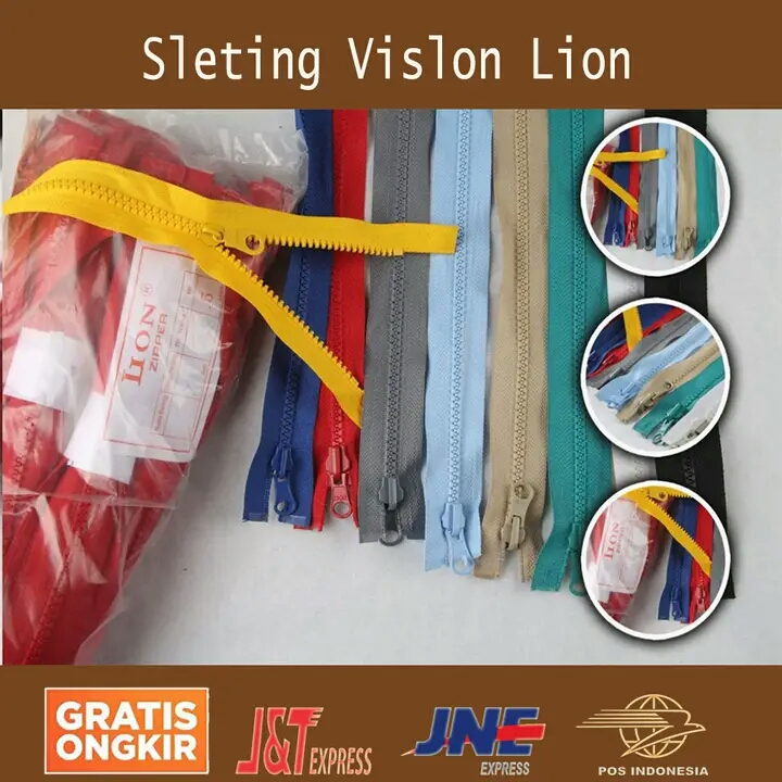 Jual Resleting Vislon Lion 18 inch per lusin Bukan Untuk Jaket Pria dan wanita termurah | Shopee ...