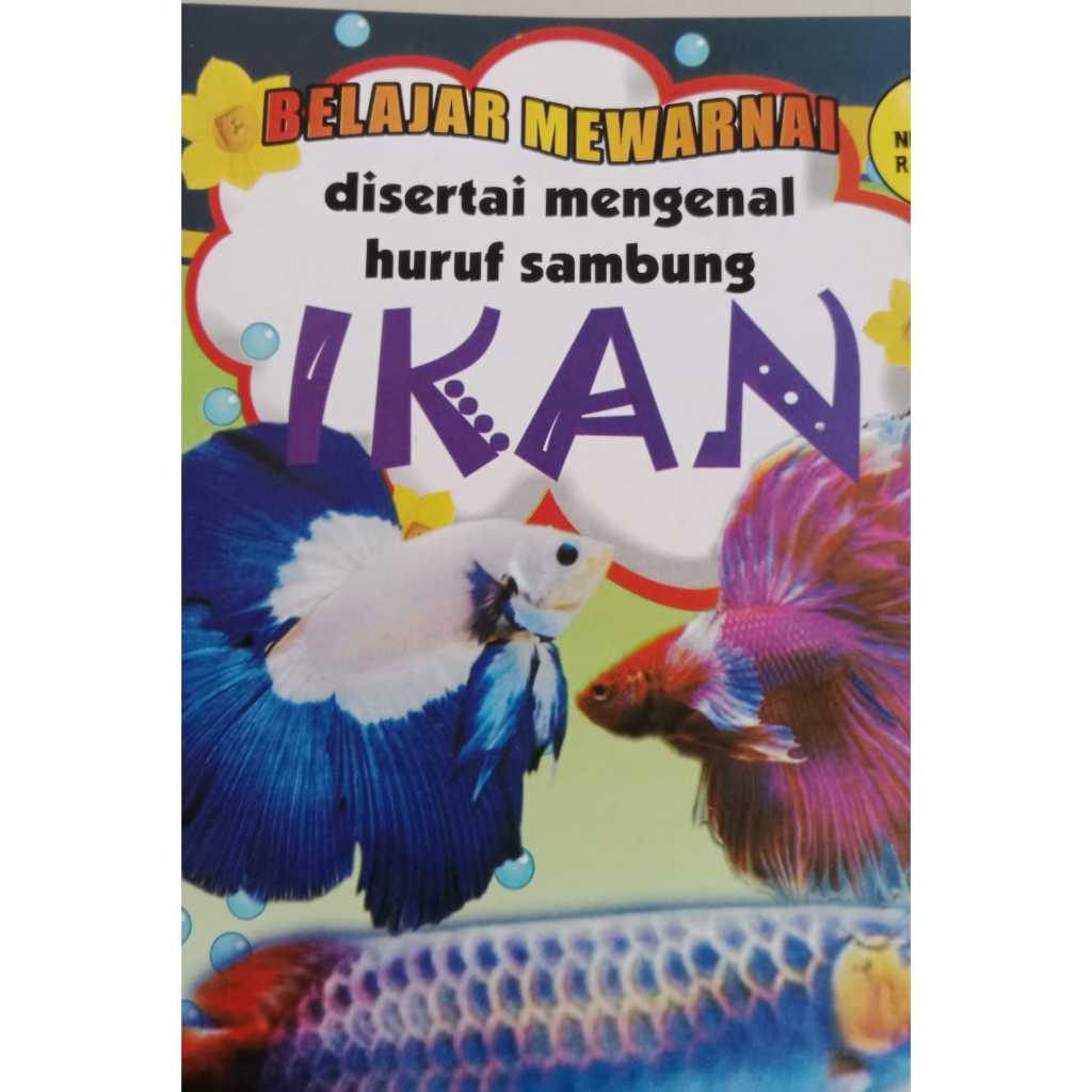 Jual buku mewarnai tk paud seri ikan | Shopee Indonesia