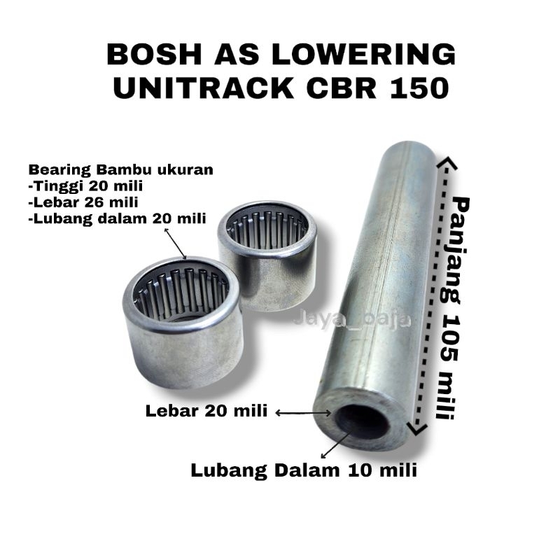 Jual Bosh As Unitrack Klx 150| Cbr 150| Gsx 150 Bearing Bambu Dan As ...