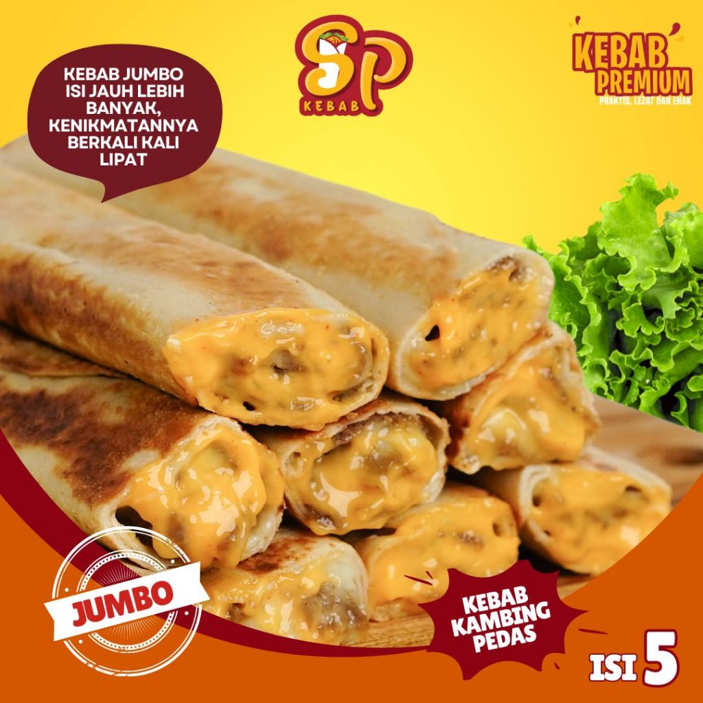 Jual KEBAB FROZEN TERLARIS KEBAB JUMBO DAGING KAMBING SPkebab Daging ...