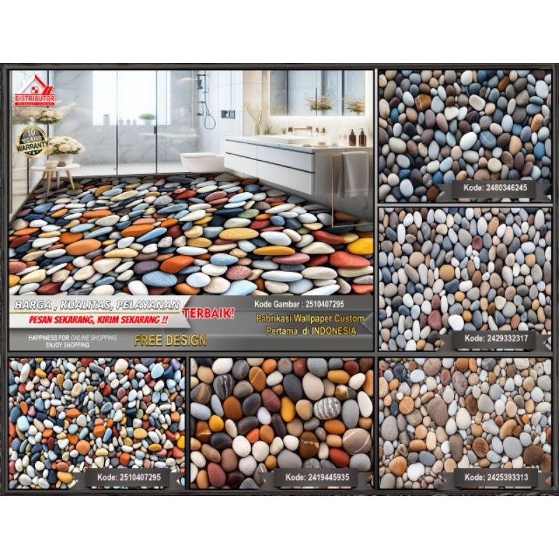 Jual Sticker Custom 3D Floor | Sticker Lantai Kamar Mandi | Sticker ...