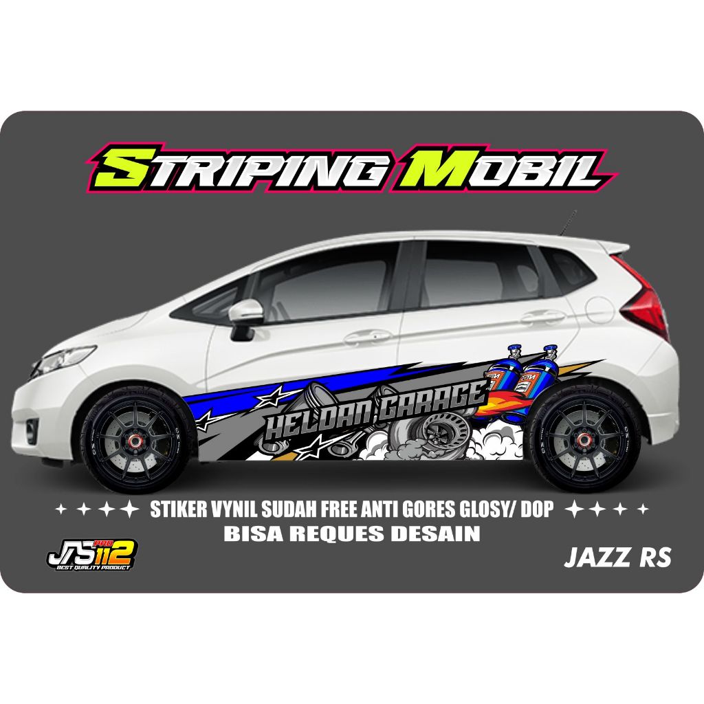 Jual STICKER MOBIL JAZZ, BRIO | DECAL STICKER MOBIL STIKER JAZZ, BRIO ...