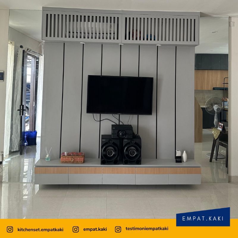 Jual backdrop tv partisi ruangan | Shopee Indonesia