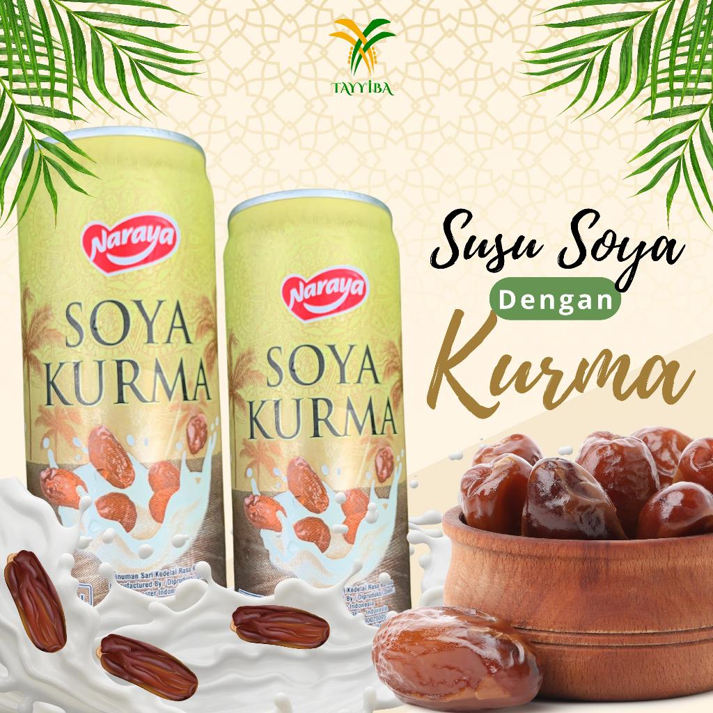 Jual Naraya Soya Kurma / Susu Kedelai Rasa Kurma Kaleng Minuman ...