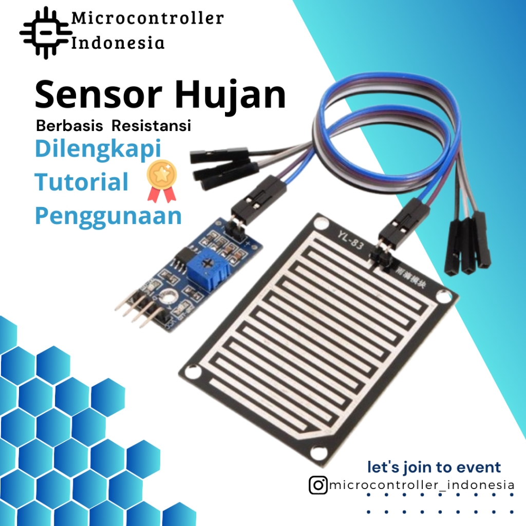 Jual RAINDROPS RAIN HUMIDITY DETECTION SENSOR AIR HUJAN MODULE | Shopee Indonesia
