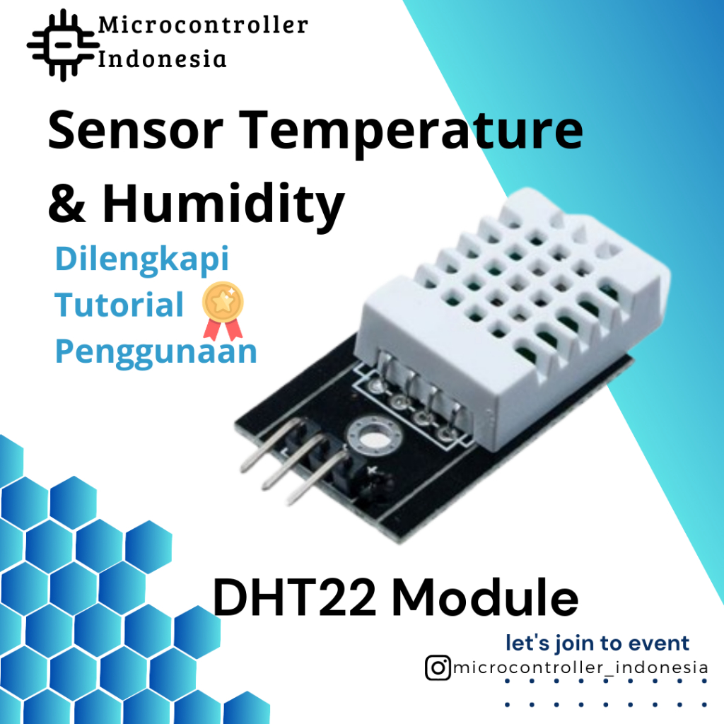 Jual DHT22 AM2302 TEMPERATURE HUMIDITY SENSOR SUHU MODULE FOR ARDUINO | Shopee Indonesia