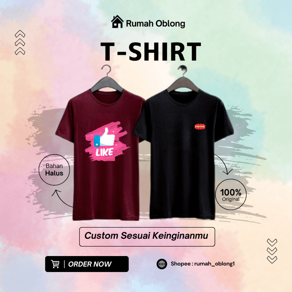 Jual KAOS CUSTOM DESAIN SENDIRI SUKA SUKA BISA FOTO SATUAN | GAMBAR | TULISAN | HURUF KATA ...